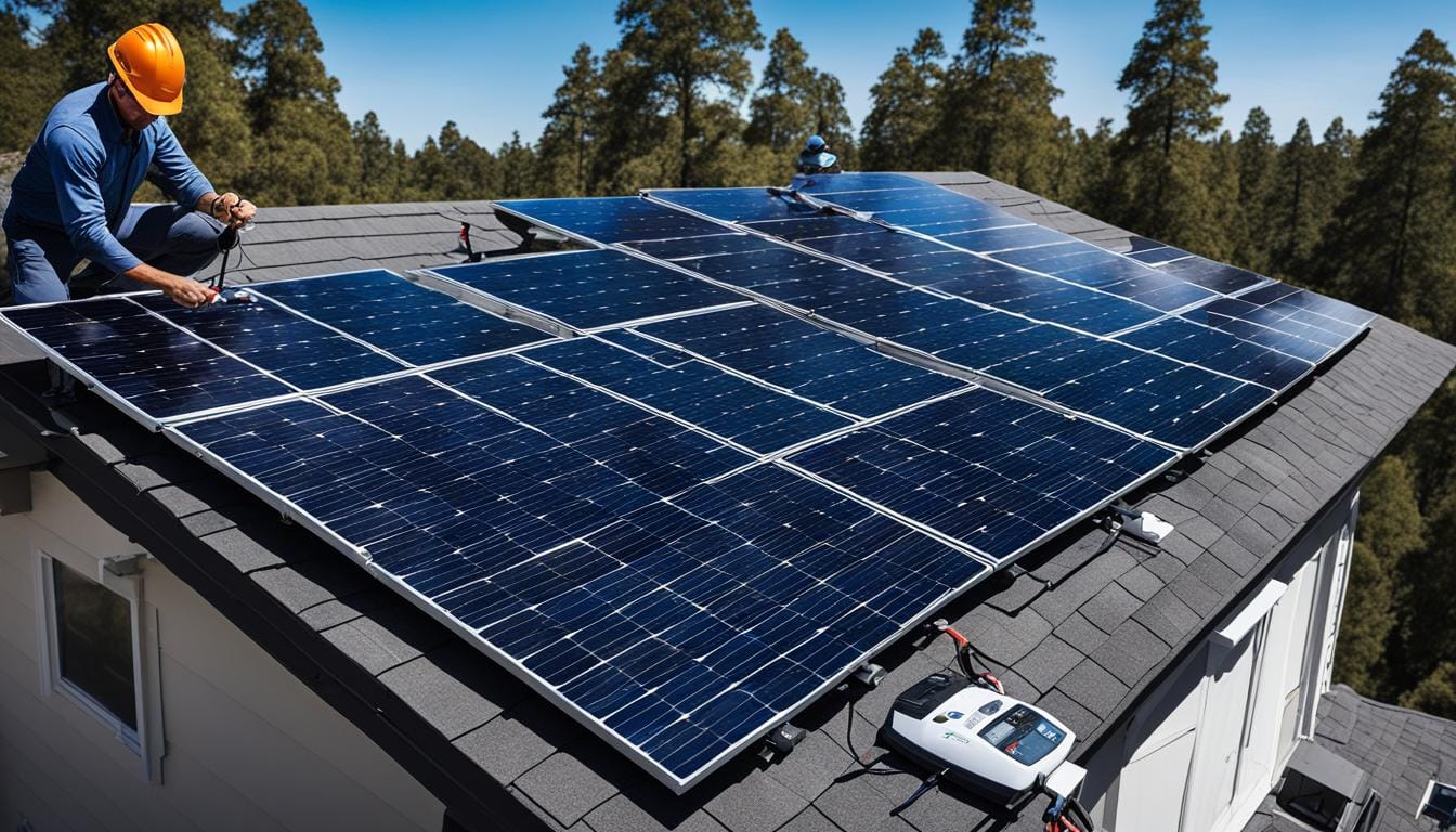 Solar Panel to Battery & Inverter Connection Guide